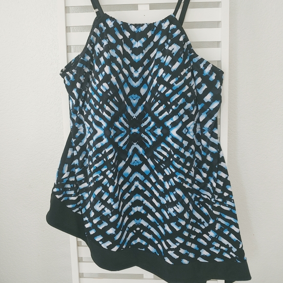 Coastal Blue | Swim | Womens Plus Size Control Swimwear Takini Top ...